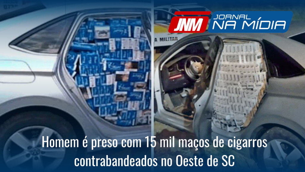 Jornal Na Mídia Segurança Homem é Preso Com 15 Mil Maços De